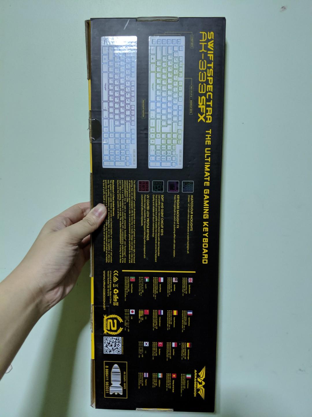 Armaggeddon Swiftspectra AK333 SFX keyboard, Computers & Tech, Parts ...