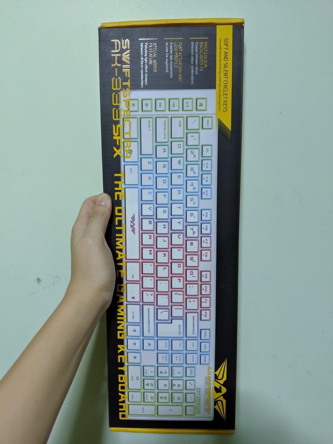 Armaggeddon Swiftspectra AK333 SFX keyboard, Computers & Tech, Parts ...