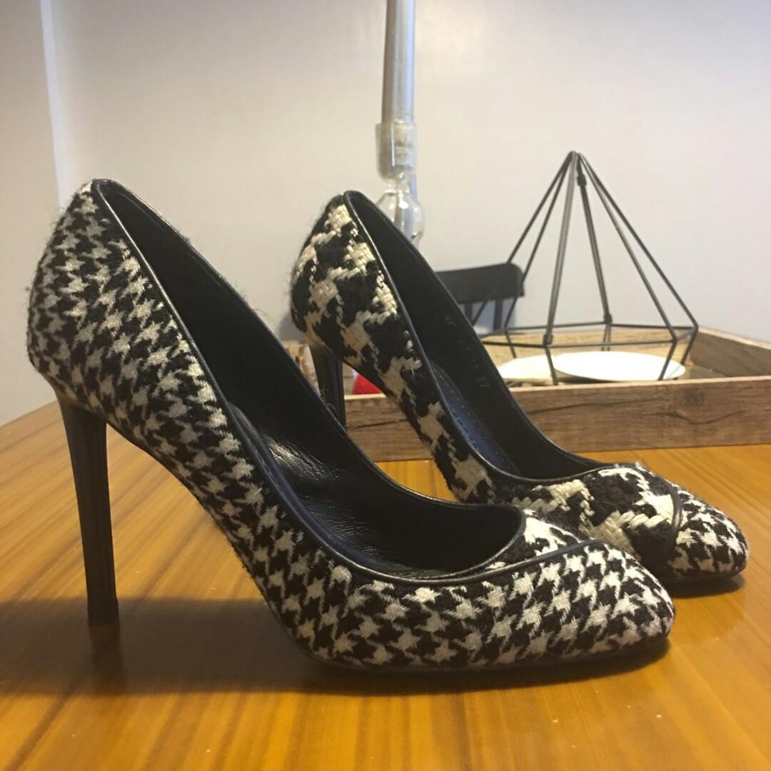Authentic Christian Dior Houndstooth Heels, Women's Fashion, Footwear ...