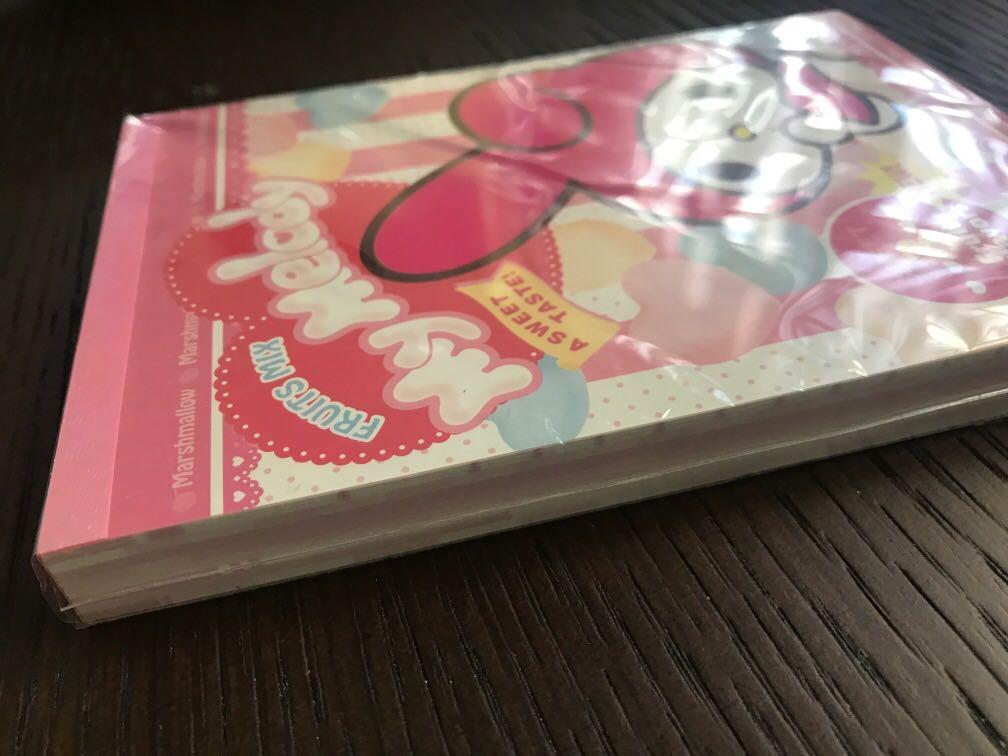 BN Sanrio authentic my melody marshmallow note book, Hobbies & Toys ...