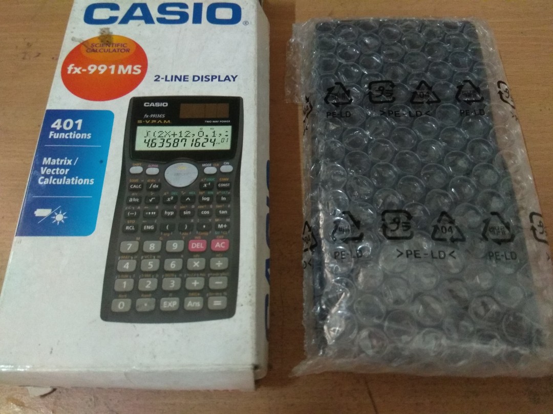 Casio fx-991 MS scientific calculator, Computers & Tech, Office ...