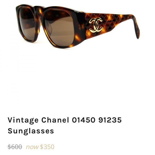 Chanel Vintage Sunglasses Original price is $360 without case ...