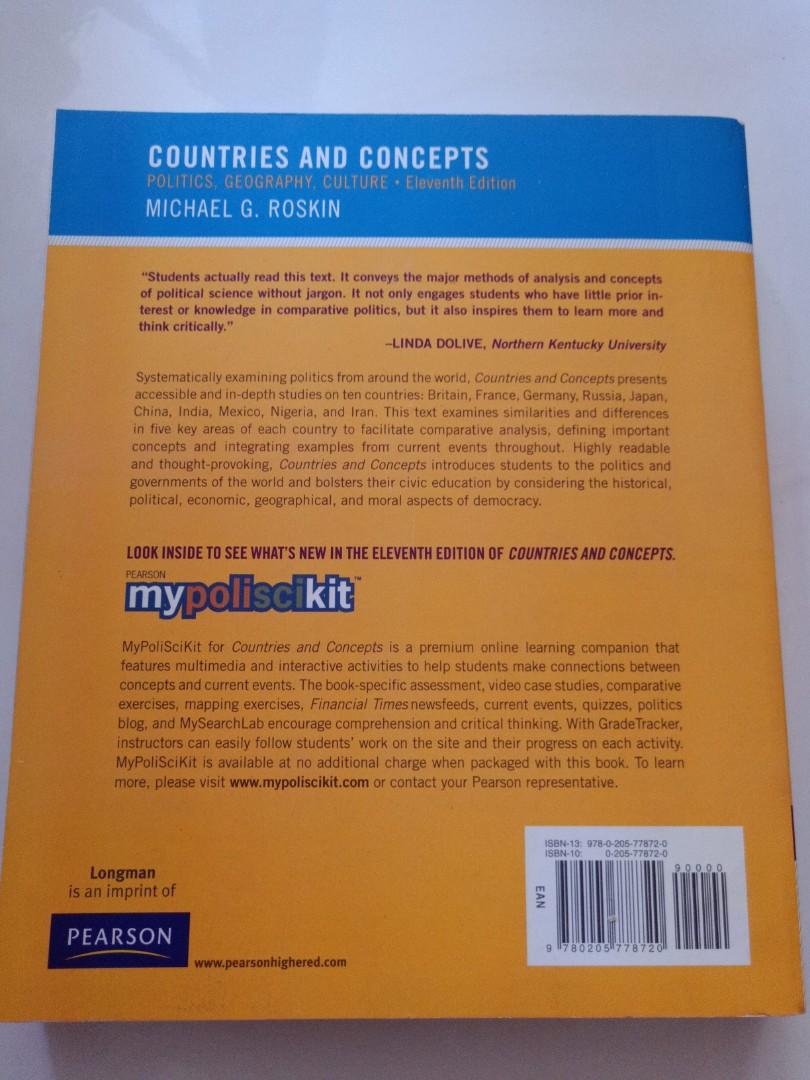 Countries and Concepts: Politics, Geography, Culture, Michael G. Roskin ...