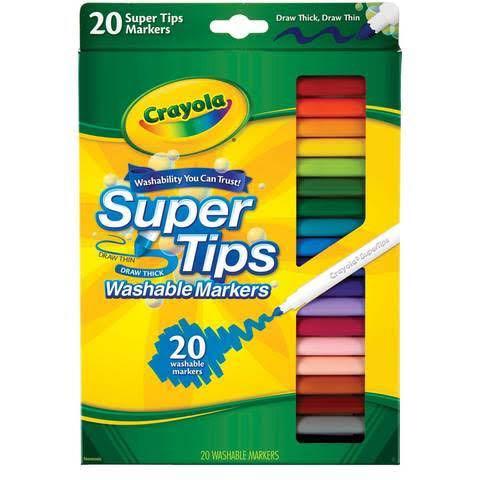 Crayola Supertips (10 & 20 pack), Hobbies & Toys, Stationery & Craft ...