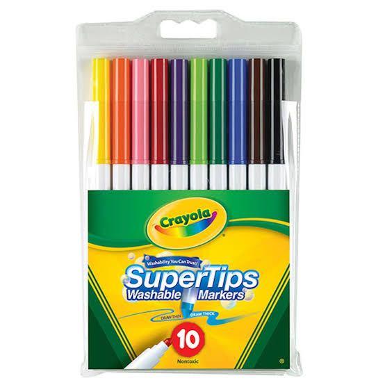 Crayola Supertips (10 & 20 pack), Hobbies & Toys, Stationery & Craft ...