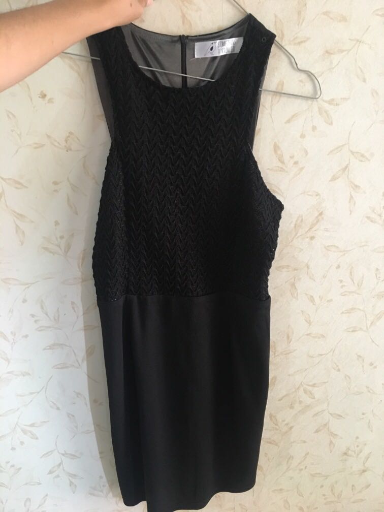 Dress black bodycon, Fesyen Wanita, Pakaian Wanita, Gaun & Rok di Carousell