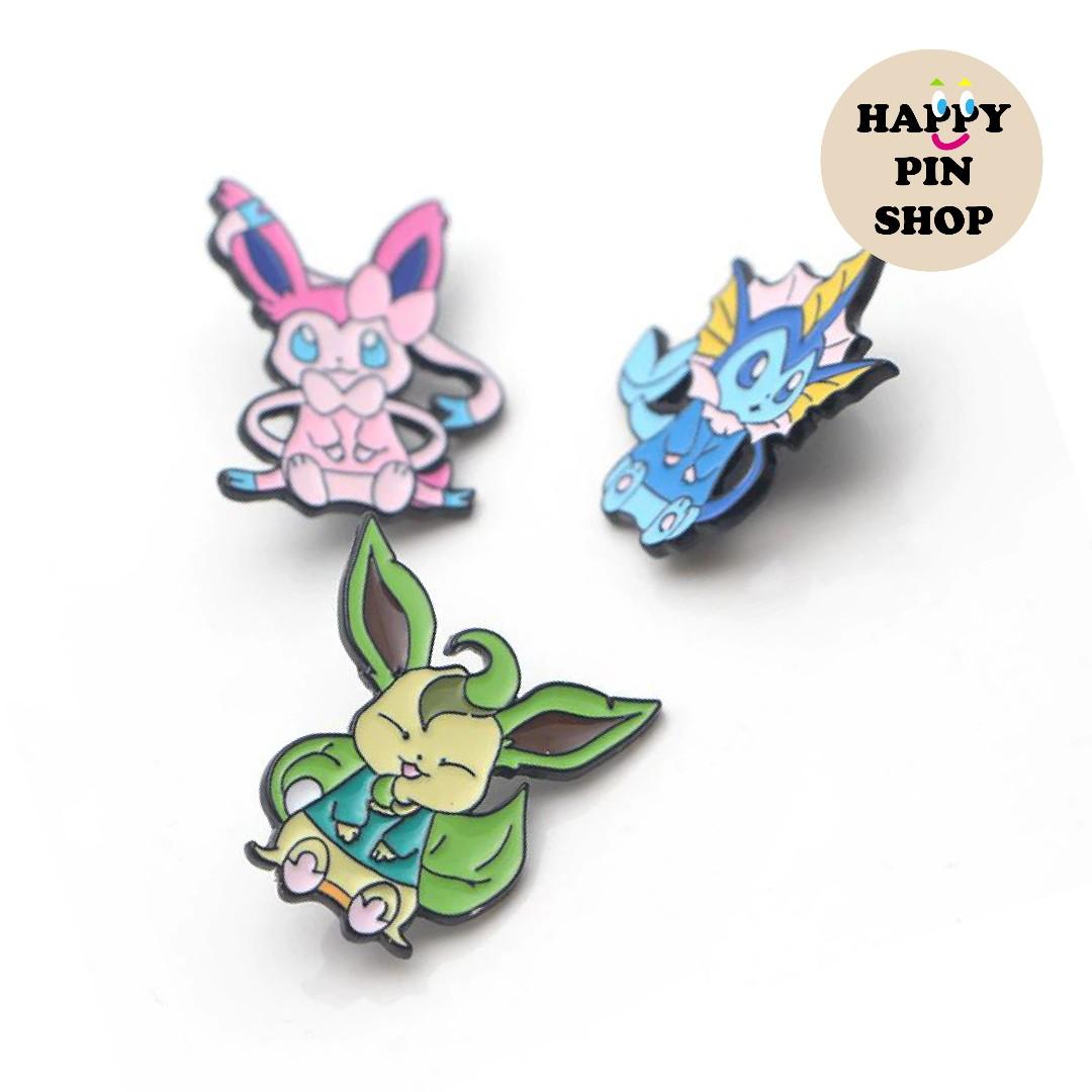 Baby Eeveelution Sweater Pokemon Enamel Pins (Eevee, Jolteon, Flareon, Vaporeon, Umbreon, Espeon ...