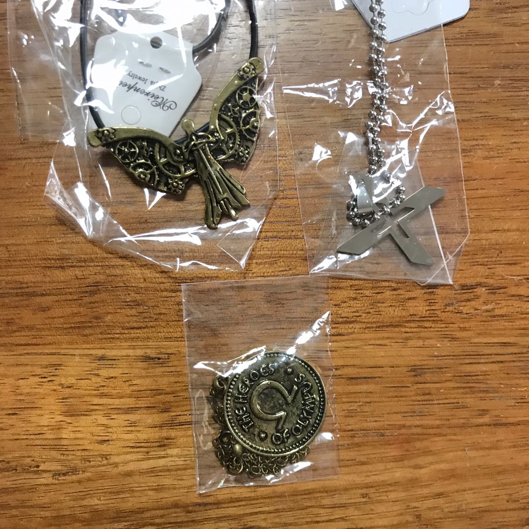 Fandom Necklaces - Clockwork Angel/ Xmen/ Heroes of Olympus/ Percy ...
