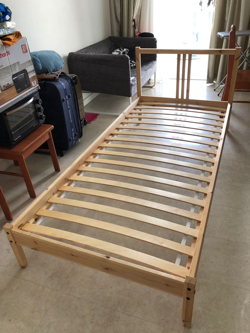 Ikea Single Bed Frame, Furniture & Home Living, Furniture, Bed Frames ...