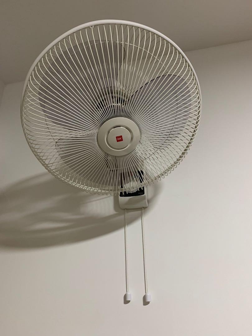 KDK Wall Fan, Furniture & Home Living, Lighting & Fans, Fans on Carousell