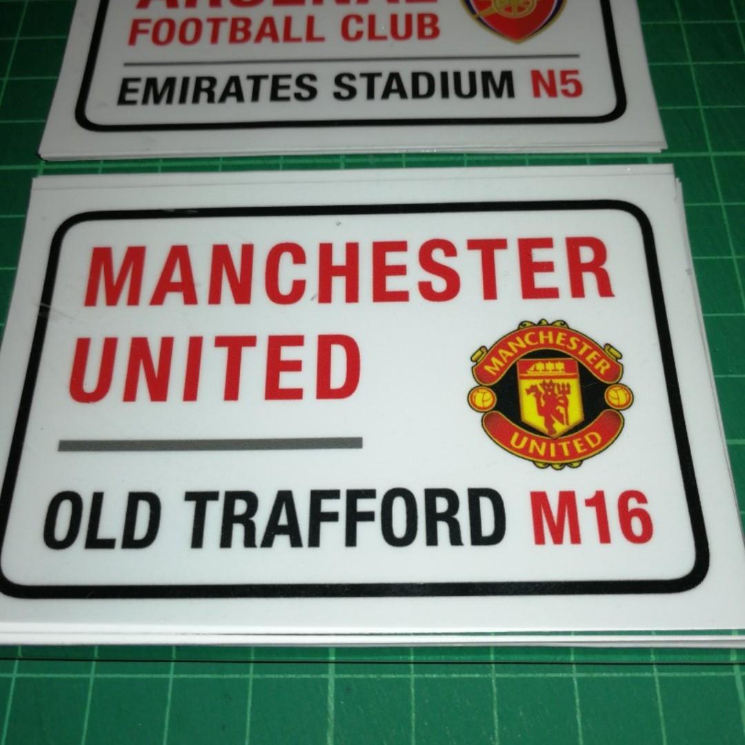 Manchester United Football Club / MUFC / Man U Decals and Sticker. Size ...