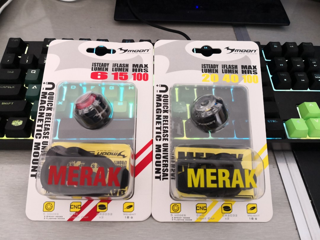 Moon Merak Front+Rear light, Sports Equipment, Bicycles & Parts ...