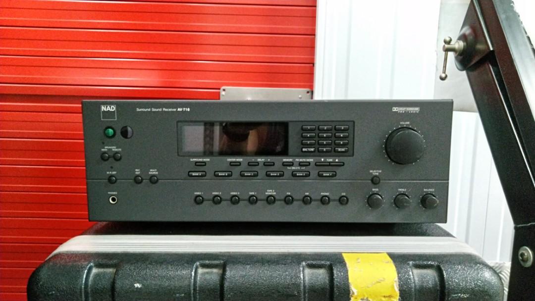 NAD AV-716 SURROUND SOUND RECEIVER, Audio, Soundbars, Speakers ...