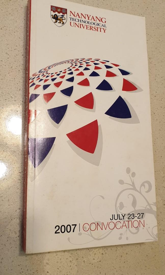 NTU Convocation 2007 booklet, Hobbies & Toys, Books & Magazines ...