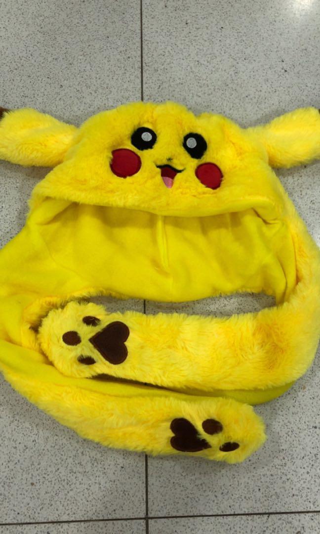 Pikachu floppy ear hat, Hobbies & Toys, Toys & Games on Carousell