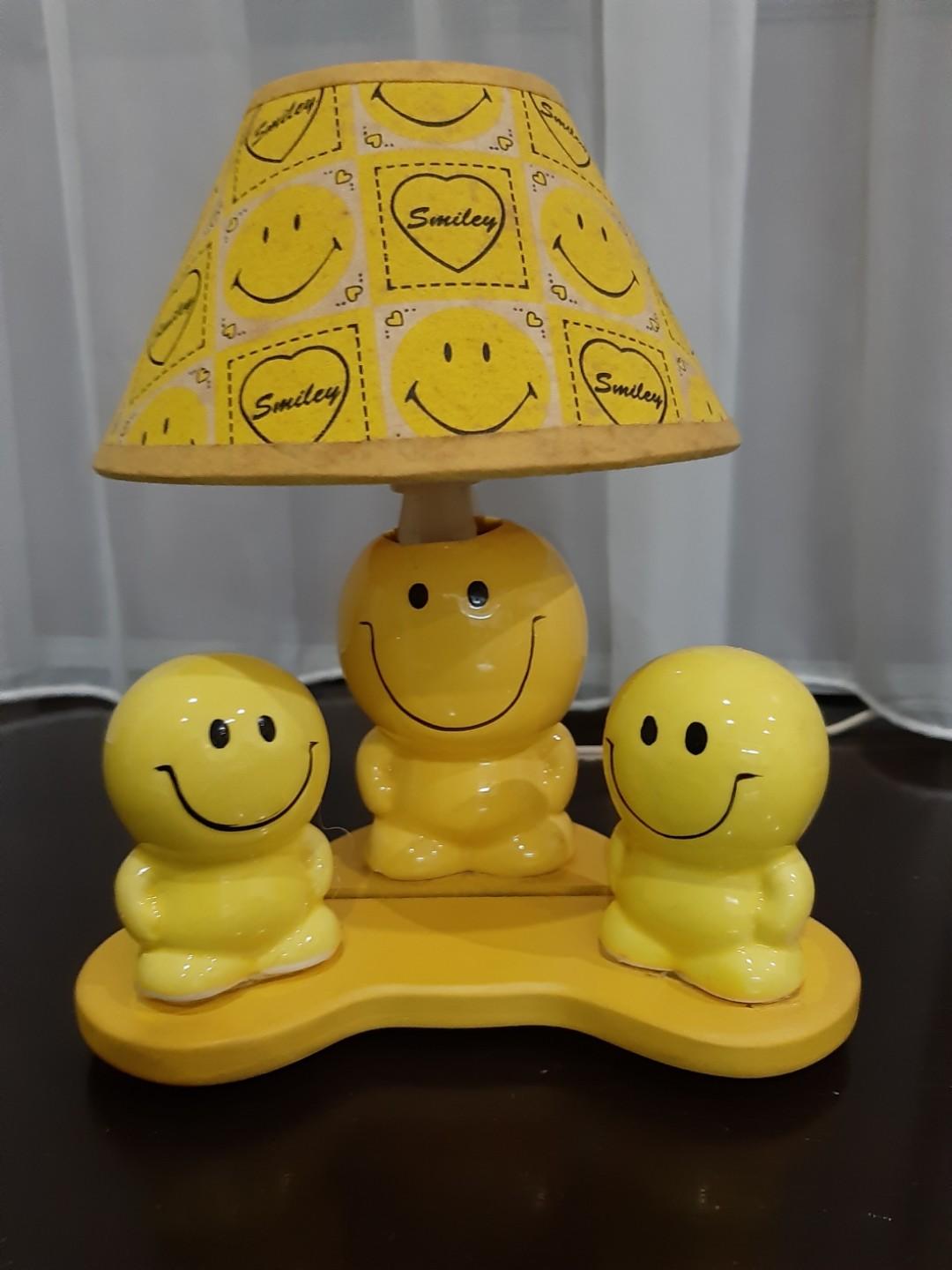 Smiley Face Table Lamp, Furniture & Home Living, Lighting & Fans ...