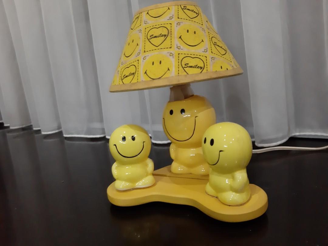 Smiley Face Table Lamp, Furniture & Home Living, Lighting & Fans ...
