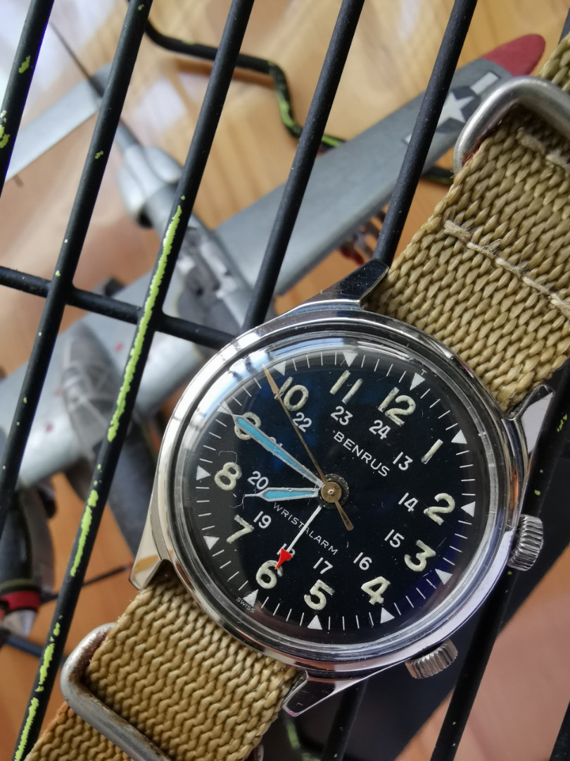 Super Rare Vintage Mechanical Military Alarm Watch, Women's Fashion ...