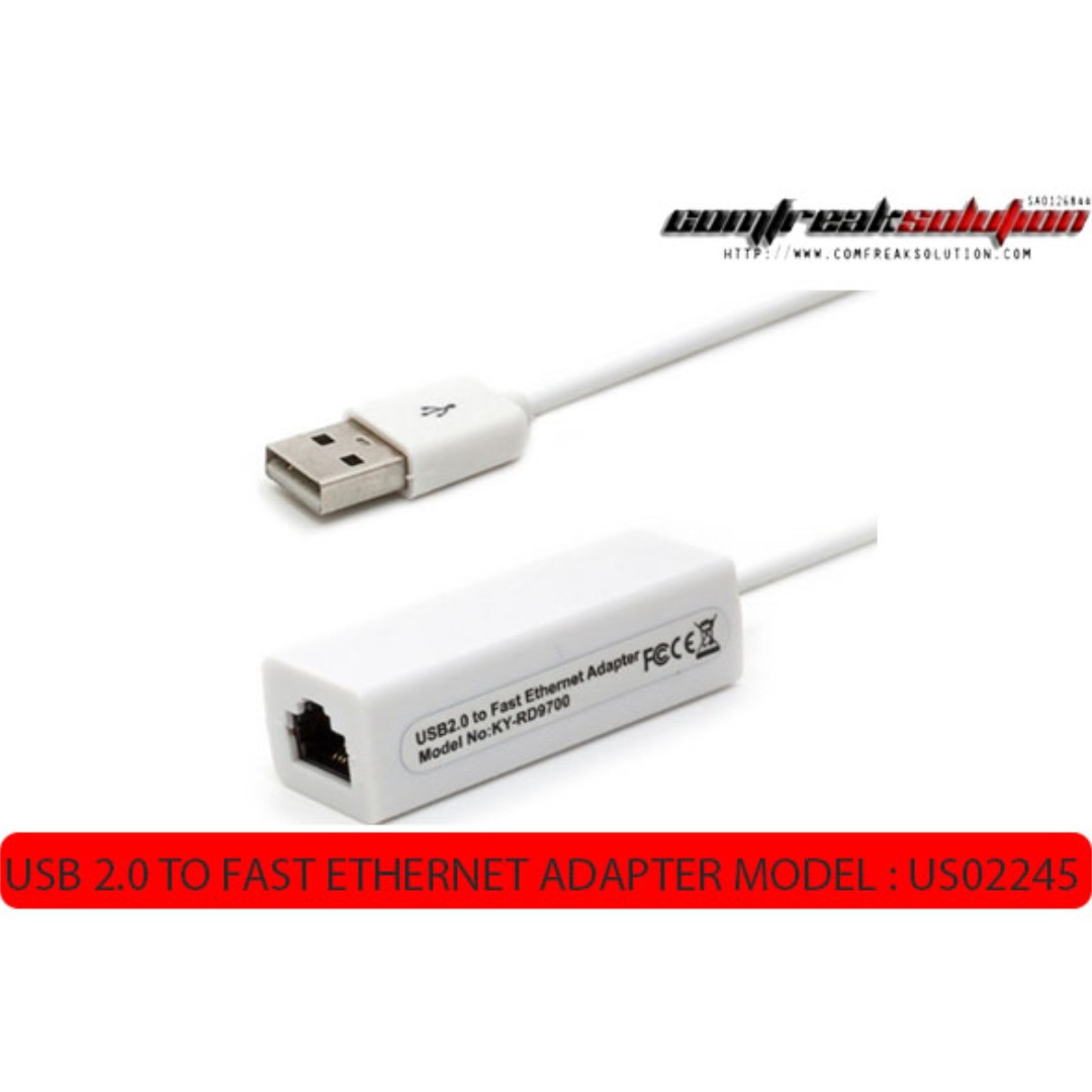 USB 2.0 TO FAST ETHERNET ADAPTER MODEL : US02245, Computers & Tech ...