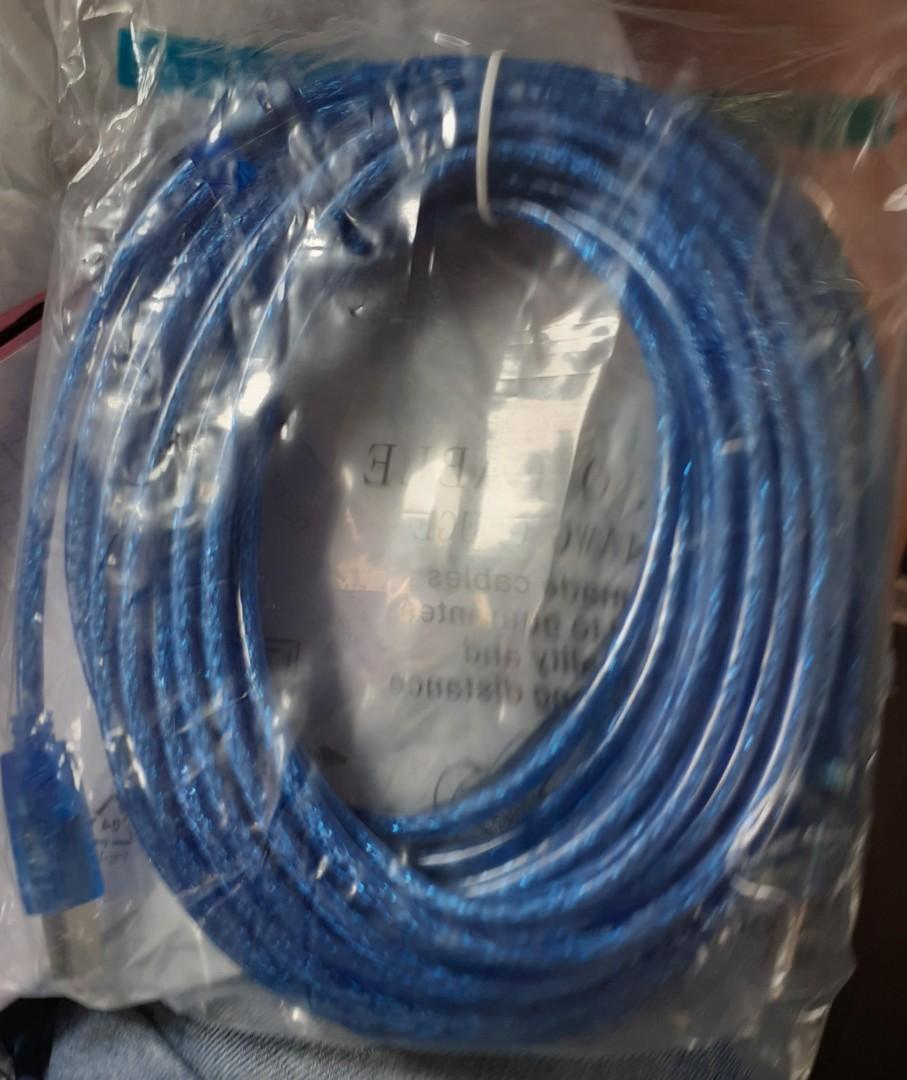 USB 2.0 to Printer Cable 10 meters, Computers & Tech, Printers ...