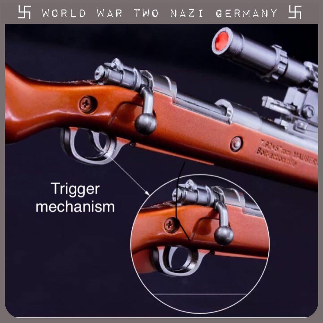 World War Two Nazi Germany KAR98K Rifle Sniper Scope Silencer toy gun ...