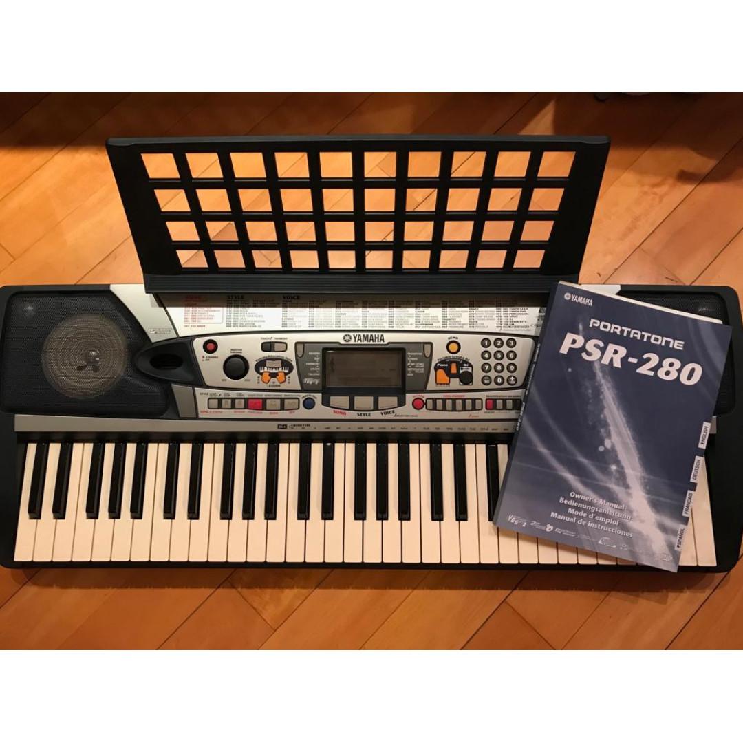 Yamaha 電子琴 PSR-280, 興趣及遊戲, 音樂、樂器 & 配件, 樂器 - Carousell