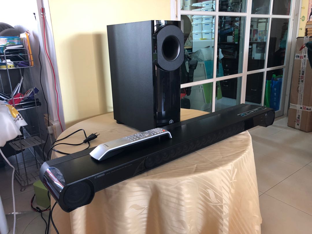 Yamaha YSP-3300 Digital Sound Projector with Wireless Subwoofer, Audio ...