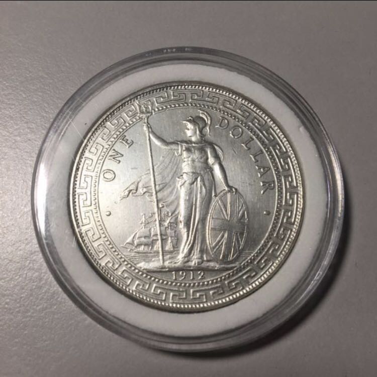 1912 $1 One Dollar Great Britain British trade coin, Hobbies & Toys ...