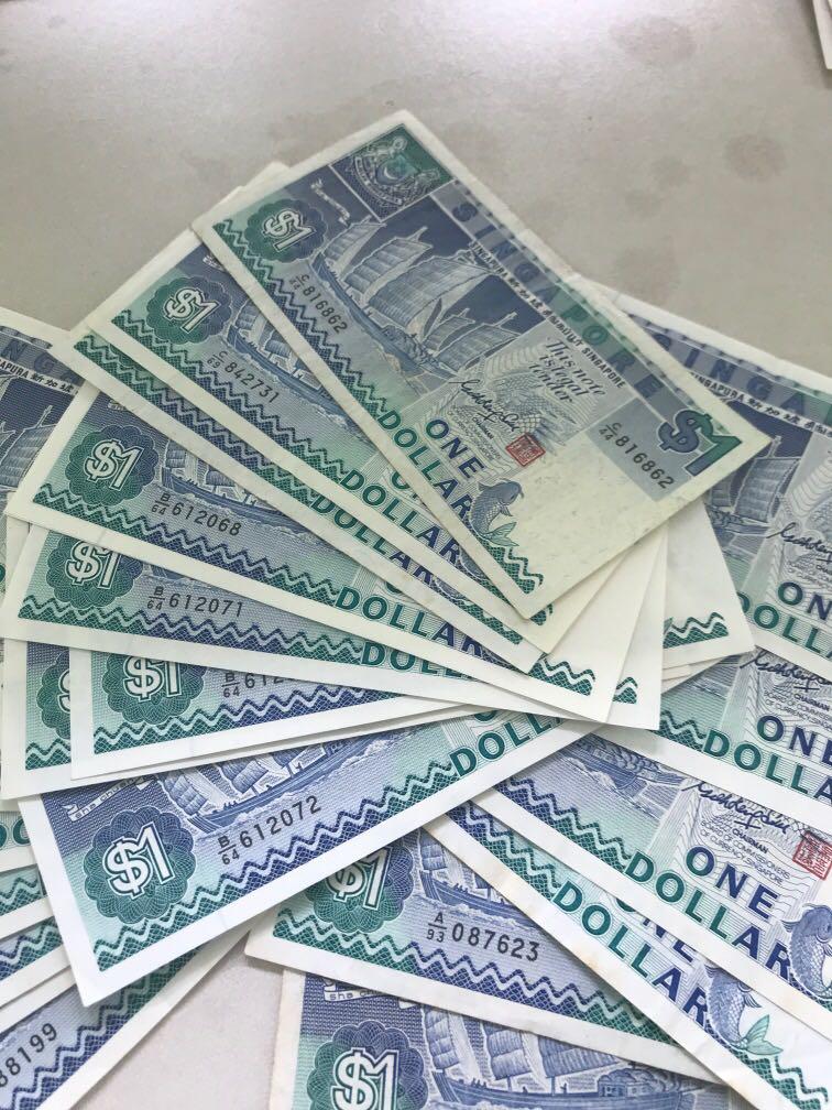 $1 Singapore old notes, Hobbies & Toys, Memorabilia & Collectibles ...