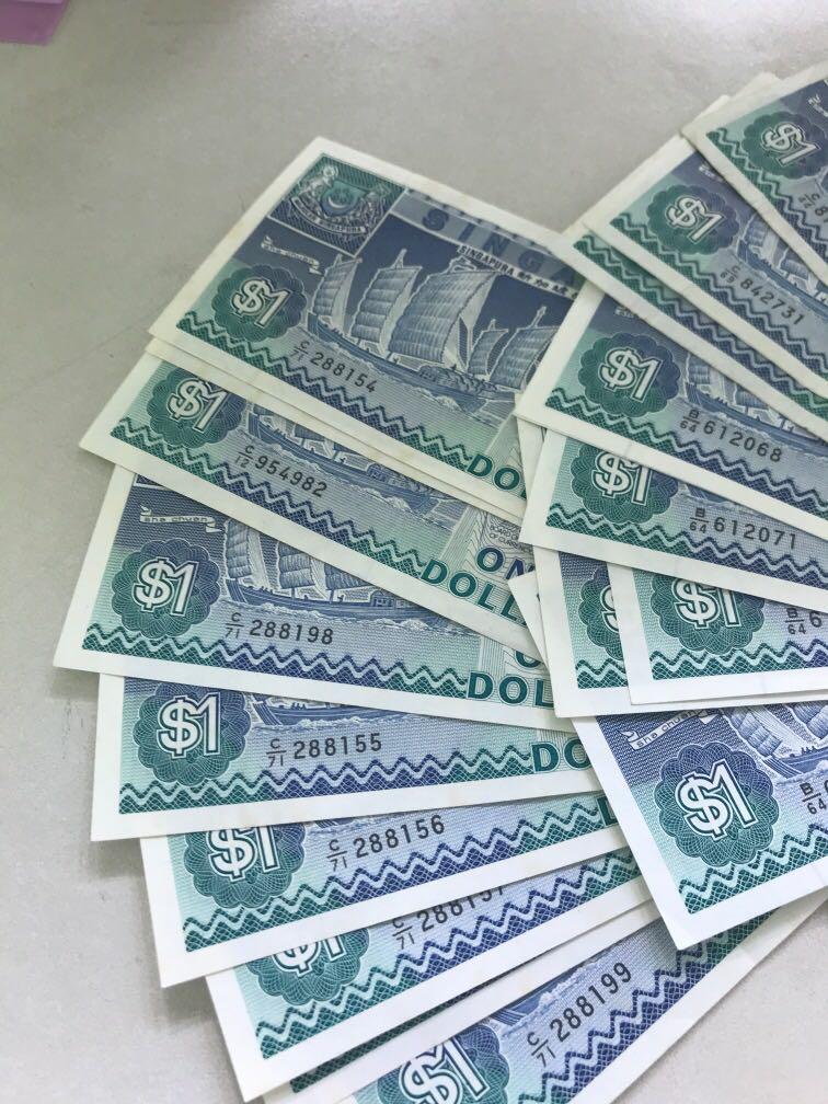 $1 Singapore old notes, Hobbies & Toys, Memorabilia & Collectibles ...