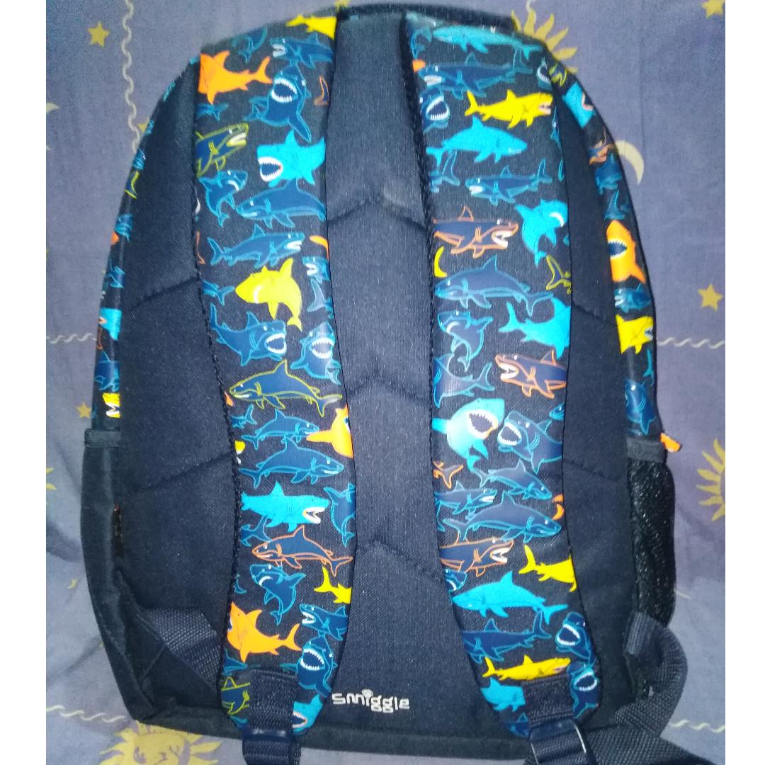 Authentic Smiggle Backpack Blue Paradise Design (Sharks), Babies & Kids ...