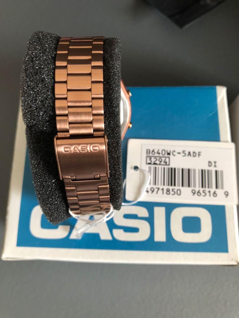 Brand New Auth Casio Ladies Rose Gold Classic Alarm Chrono Watch ...