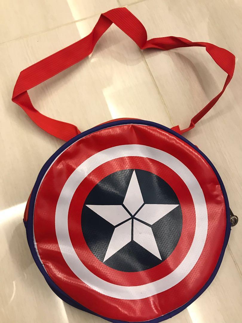 Captain America backpack bag, Babies & Kids, Going Out, Diaper Bags ...