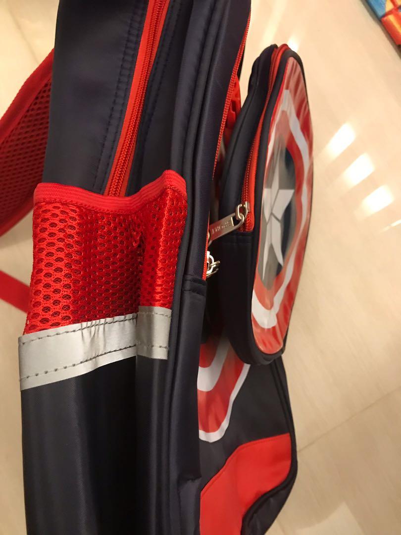 Captain America backpack bag, Babies & Kids, Going Out, Diaper Bags ...