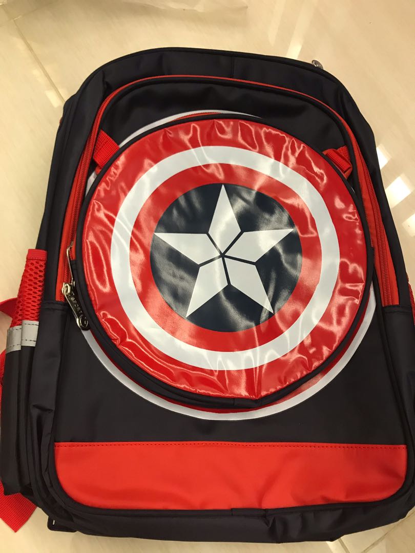 Captain America backpack bag, Babies & Kids, Going Out, Diaper Bags ...