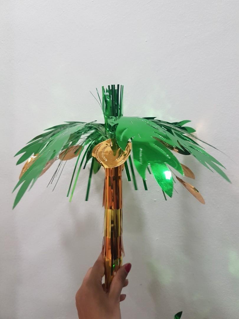 Coconut Tree Foil Table Centrepiece, Hobbies & Toys, Stationery & Craft ...