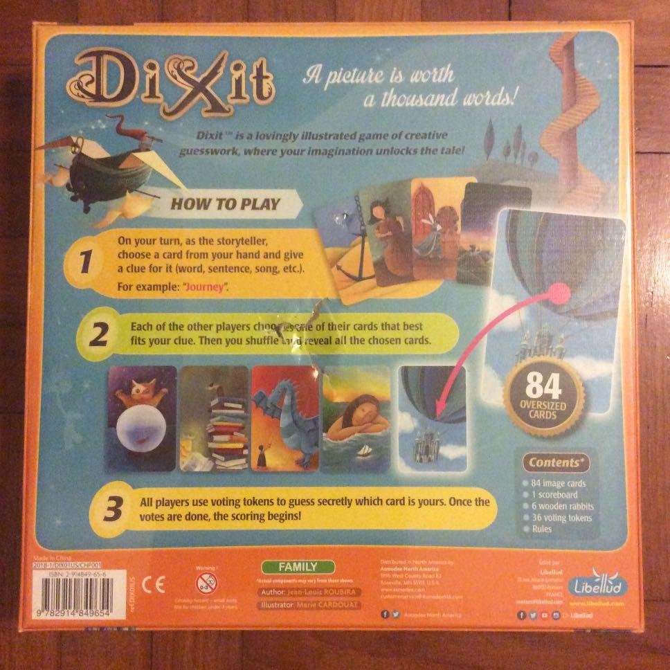 Dixit party game (NOT FAKE, Box torn), Hobbies & Toys, Toys & Games on ...