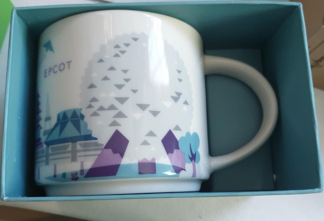 EPCOT v2 Starbucks mug 14oz YAH discontinued, Furniture & Home Living ...