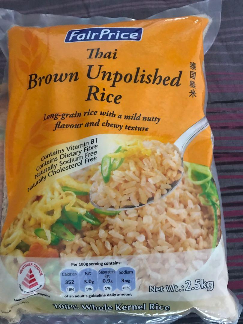 Fair Price Thailand Rice -Brown (Unpolished), Food & Drinks, Local Eats ...