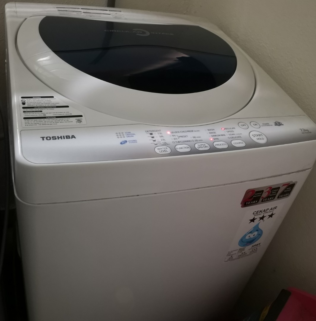 Full Auto Washing Machine 7.2kg, TV & Home Appliances, Washing Machines ...