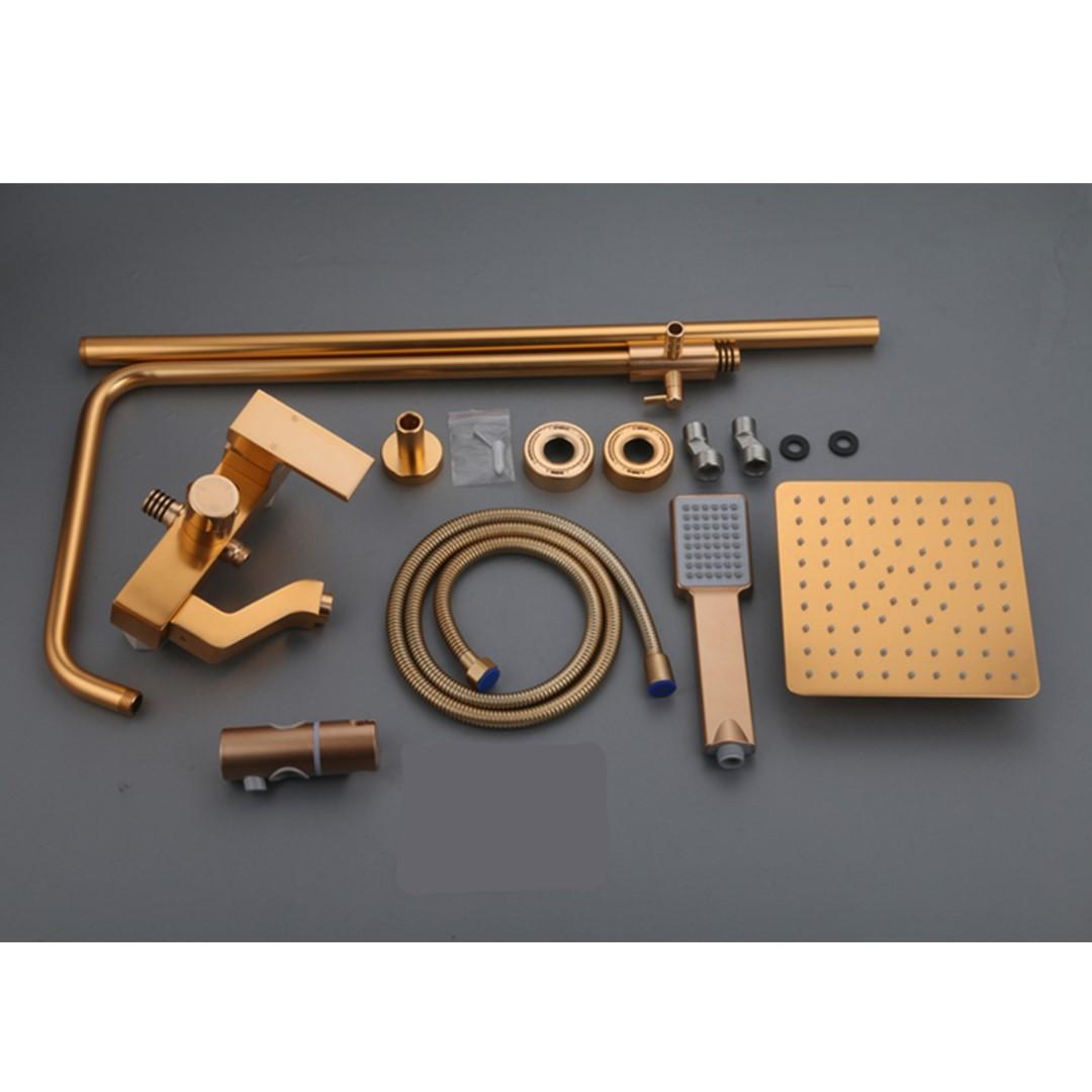High Quality Classic Gold Rain Shower Set, Furniture & Home Living ...
