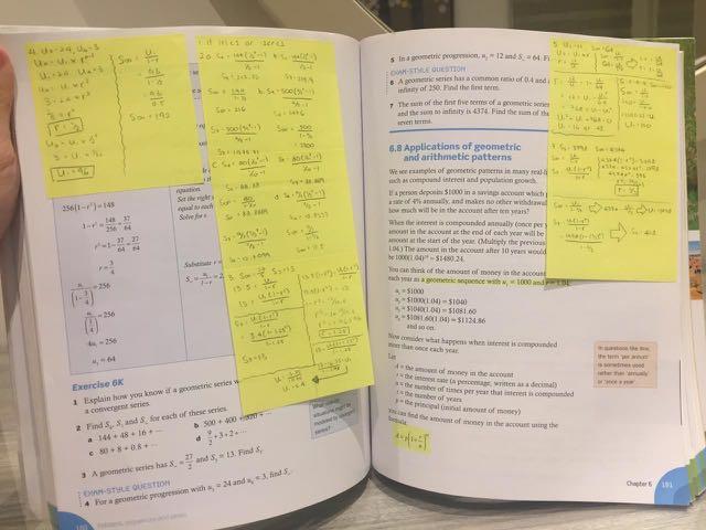 IB Math SL/ Standard Level Textbook Oxford, Hobbies & Toys, Books ...