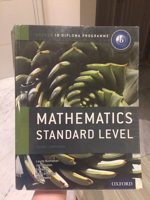 IB Math SL/ Standard Level Textbook Oxford, Hobbies & Toys, Books ...