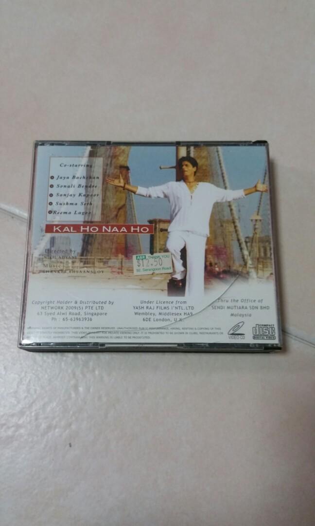 Kal Ho Naa Ho SRK Shah Rukh Khan VCD Movie, Hobbies & Toys, Music ...