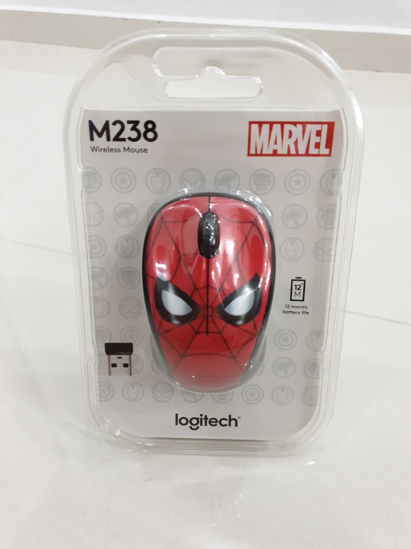 Logitech Wireless Mouse ( Marvel SpiderMan), Computers & Tech, Parts ...