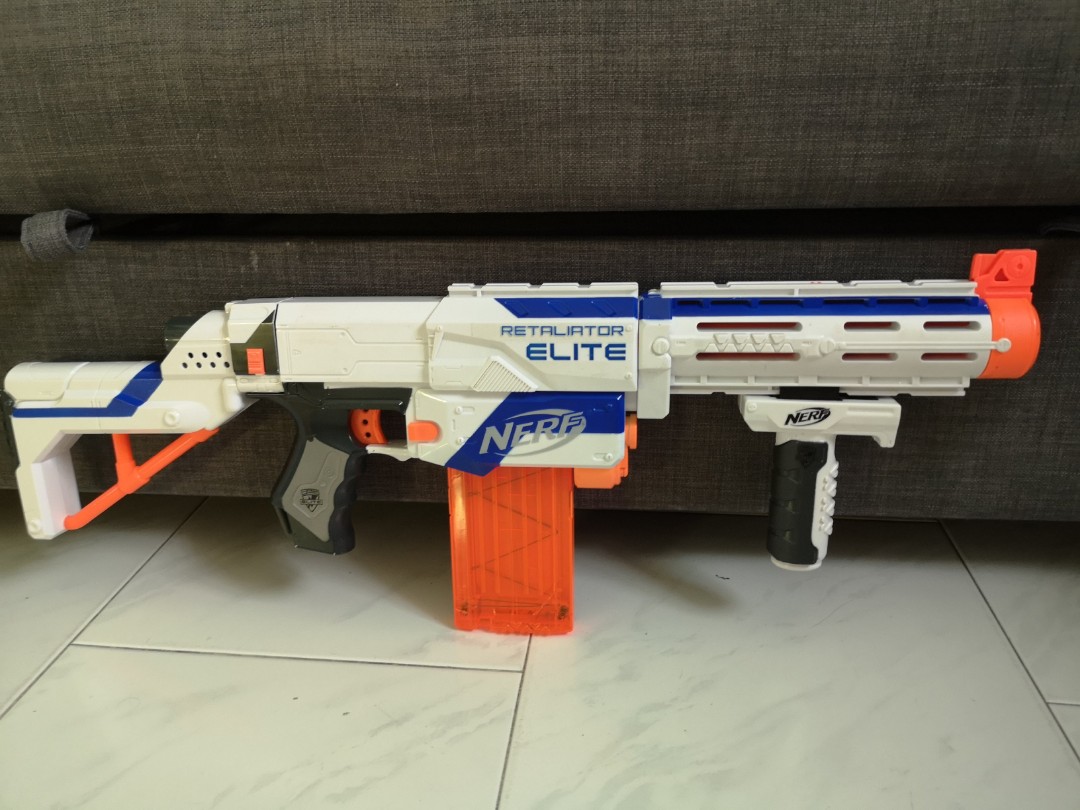Nerf Gun Retaliator Elite, Hobbies & Toys, Toys & Games on Carousell
