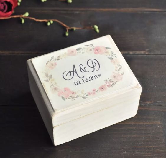 Personalised ring box, Design & Craft, Handmade Craft on Carousell