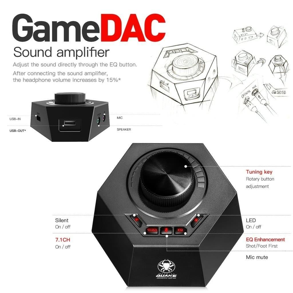 PLEXTONE G600 Game DAC Neckband Headset & Sound Amplifier, Video Gaming ...