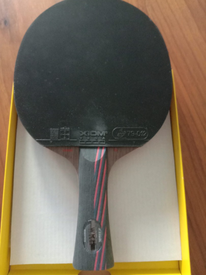 Stiga tube carbo 7.6 + xiom vega, Sports, Sports & Games Equipment on ...