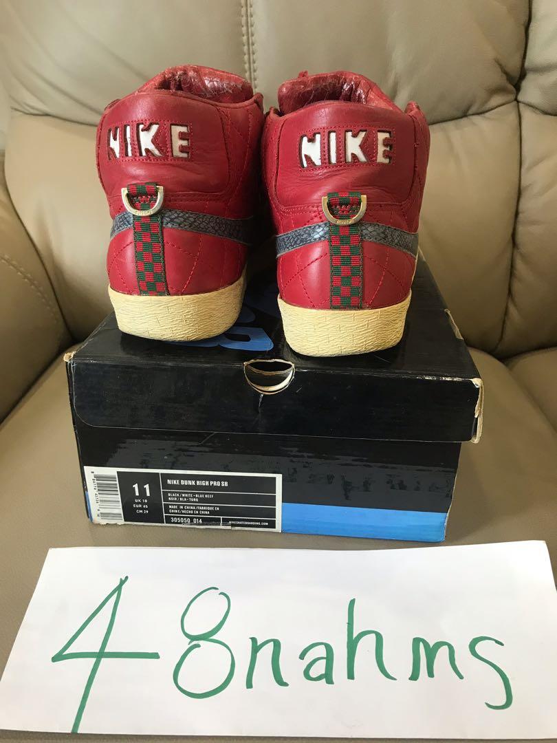 Very Rare “preowned” Nike x Supreme Blazer Red, Men's Fashion, Footwear ...